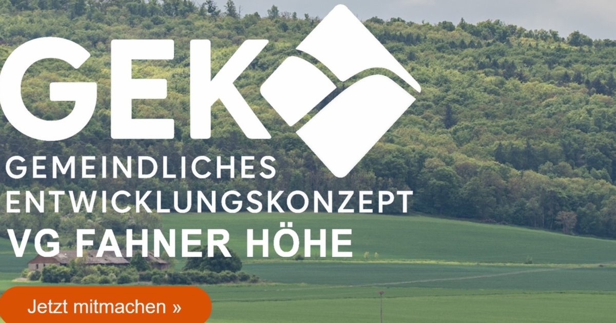 Bürgerbeteiligung zum Gemeindlichen Entwicklungskonzept gestartet ...